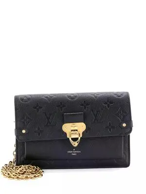 LOUIS VUITTON Vavin Chain Wallet Nm Monogram Empreinte Leather Crossbody Bag - Black