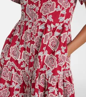Erdem Embroidered Cotton-blend Shirt Dress