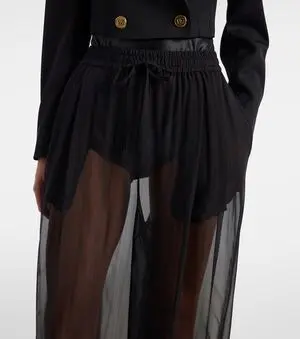 Dolce & Gabbana Silk Wide-leg Pants