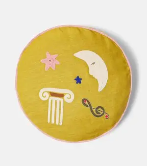 Jonathan Adler Playa Celestial Linen Cushion - Multicoloured
