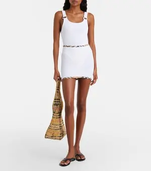 Burberry Medium Raffia Tote Bag - Neutrals