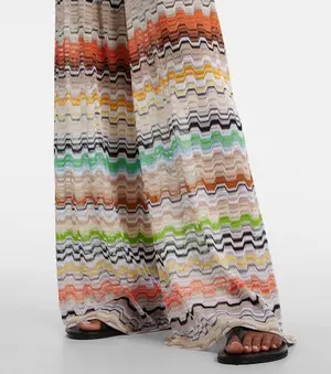 Missoni Zig Zag High-rise Wide-leg Pants