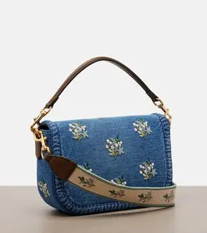 Valentino Garavani Alltime Medium Denim Top-handle Bag