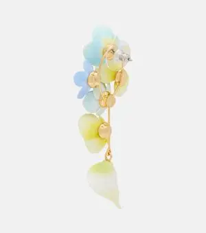 JENNIFER BEHR Anarosa Embellished Floral Drop Earrings - Multicoloured