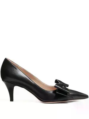 Valentino Garavani Bowow Kidskin Pumps - Black