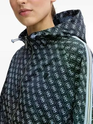Guess Monogram-print Hooded Jacket