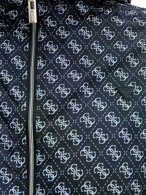 Guess Monogram-print Hooded Jacket