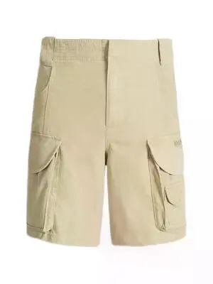 Balmain Cotton Cargo Bermuda Shorts - Neutrals