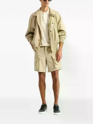 Balmain Cotton Cargo Bermuda Shorts - Neutrals