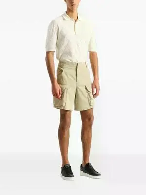 Balmain Cotton Cargo Bermuda Shorts - Neutrals