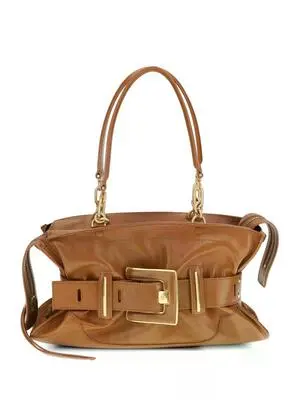 Balmain Anthem Leather Shoulder Bag - Brown