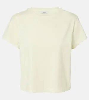 AGOLDE Adine Cropped Cotton Jersey T-shirt - Yellow