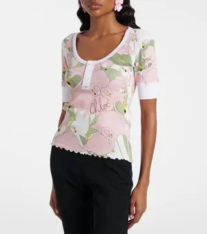 Chloé Printed Henley Shirt