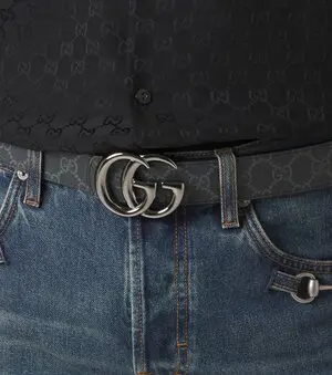 Gucci Gg Marmont Reversible Belt - Black