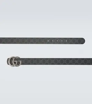 Gucci Gg Marmont Reversible Belt - Black