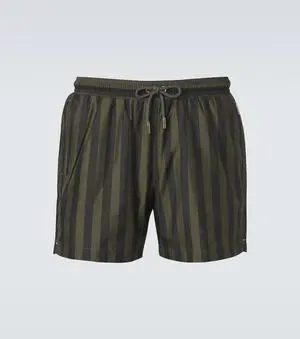 Orlebar Brown Striped Swim Trunks - Green