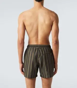 Orlebar Brown Striped Swim Trunks - Green