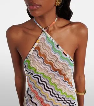 Missoni Zig Zag Halterneck Maxi Dress