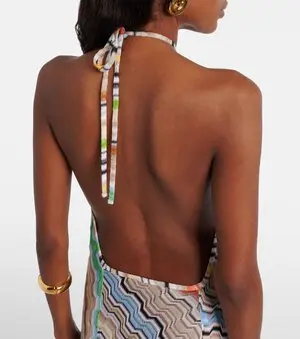 Missoni Zig Zag Halterneck Maxi Dress