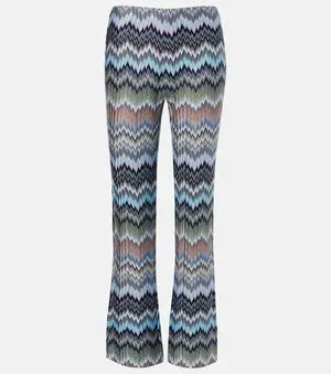 Missoni Zigzag Straight-leg Pants - Blue