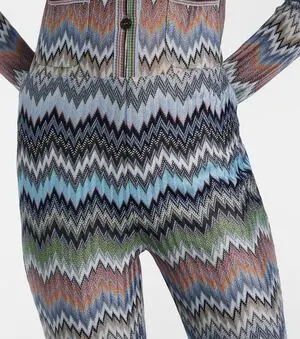 Missoni Zigzag Straight-leg Pants - Blue