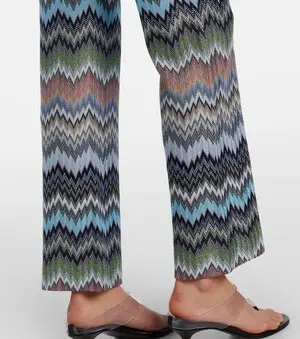 Missoni Zigzag Straight-leg Pants - Blue