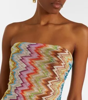 Missoni Zigzag Gathered Maxi Dress