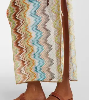 Missoni Zigzag Gathered Maxi Dress