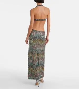 Missoni Open-back Sequined Lamé Gown - Multicoloured