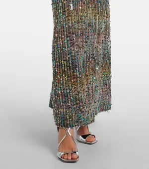 Missoni Open-back Sequined Lamé Gown - Multicoloured