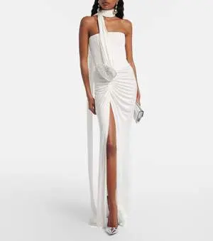 David Koma Embellished Bustier Gown