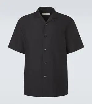 UMIT BENAN Havana Silk Bowling Shirt - Black