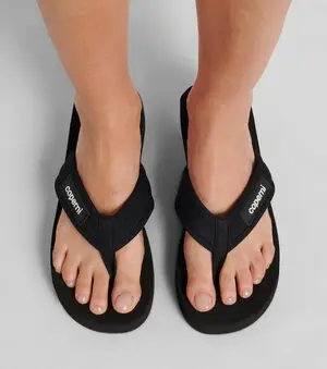 Coperni Logo Platform Thong Sandals