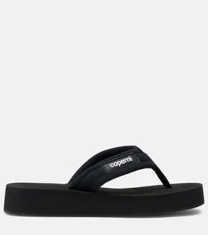 Coperni Logo Platform Thong Sandals