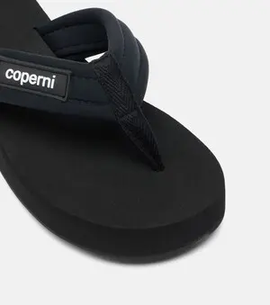 Coperni Logo Platform Thong Sandals