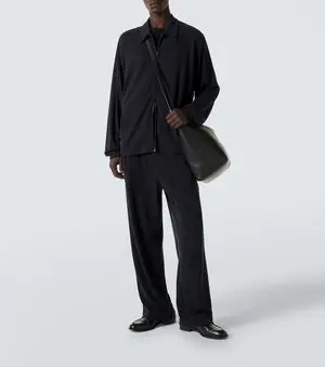 Giorgio Armani Zip-up Blouson Jacket - Blue