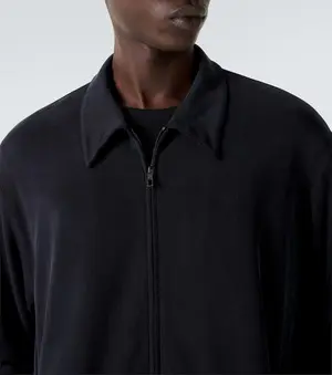 Giorgio Armani Zip-up Blouson Jacket - Blue