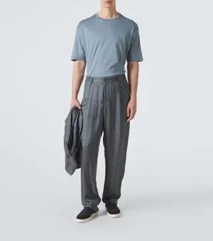 Giorgio Armani Cotton Jersey T-shirt - Blue