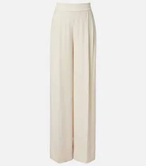 JOSEPH Cara Crêpe Wide-leg Pants
