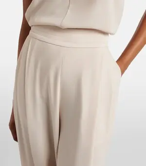 JOSEPH Cara Crêpe Wide-leg Pants