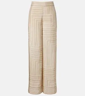 JOSEPH Dijon Printed Silk Shorts - White