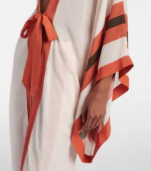 ADRIANA DEGREAS Striped Kaftan