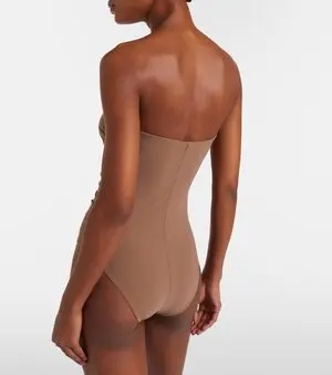 KARLA COLLETTO Basics Ruched Swimsuit - Brown