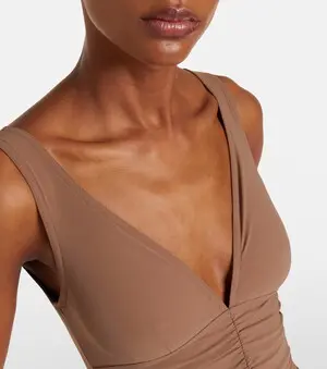 KARLA COLLETTO Smart Ruched Swimsuit - Brown
