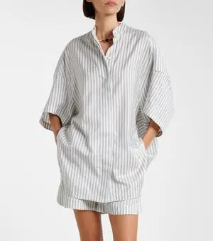 Stella McCartney Striped Silk And Wool Shirt