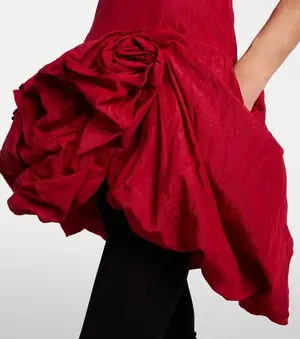 Magda Butrym Off-shoulder Cotton-blend Taffeta Minidress