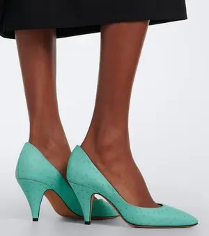JUDE Haze Leather Pumps - Blue