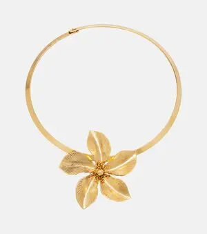 JENNIFER BEHR Keala Floral Pendant Necklace - Gold