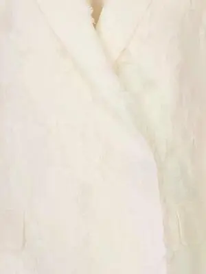 MSGM Frayed Double-breasted Jacket