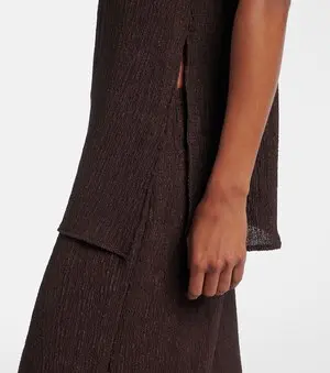 Jade Swim Seersucker Top - Brown